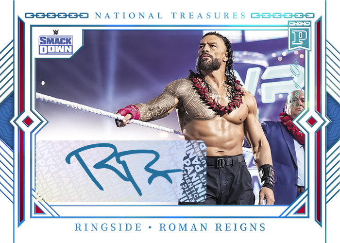 2024 Panini National Treasures Blockchain Roman Reigns 1/1 WWE Ringside ...