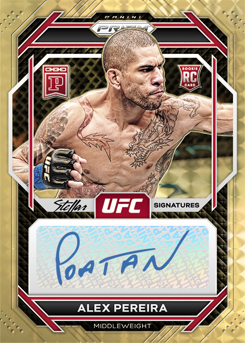 2023 Panini Prizm Blockchain Alex Pereira 1/1 UFC Stellar Signature