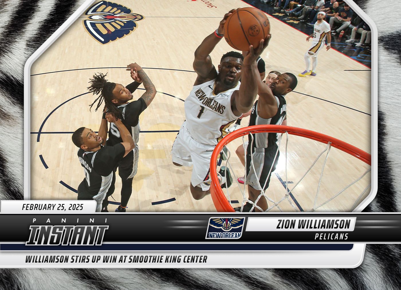 Zion Williamson - 2024-25 Panini Instant NBA #378 - White Tiger /5