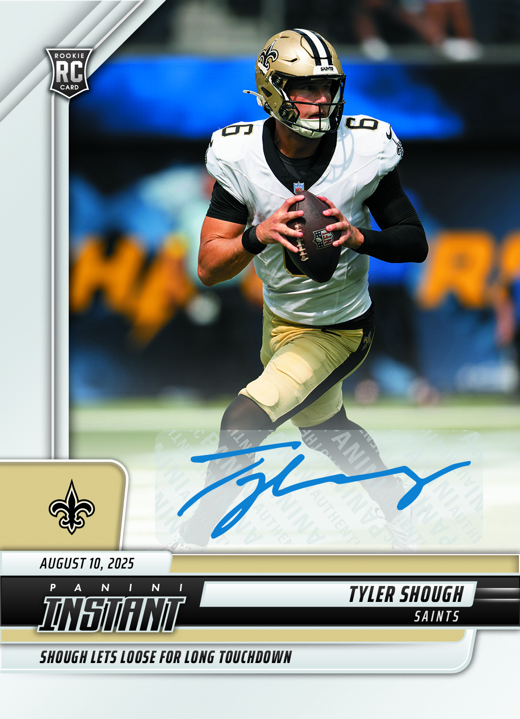 Tyler Shough - 2025 Panini Instant NFL #18 - Base /99 Auto