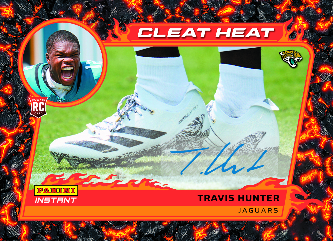 Travis Hunter - 2025 Panini Instant NFL Cleat Heat #2 - Magma 1/1 Auto