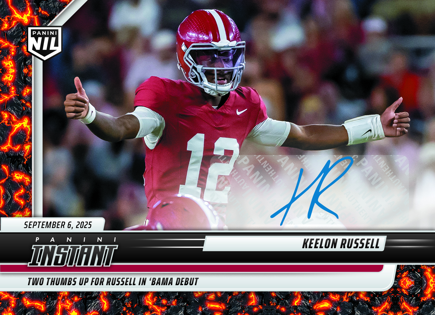 Keelon Russell - 2025 Panini Instant NIL College Football #KRA - Magma ...