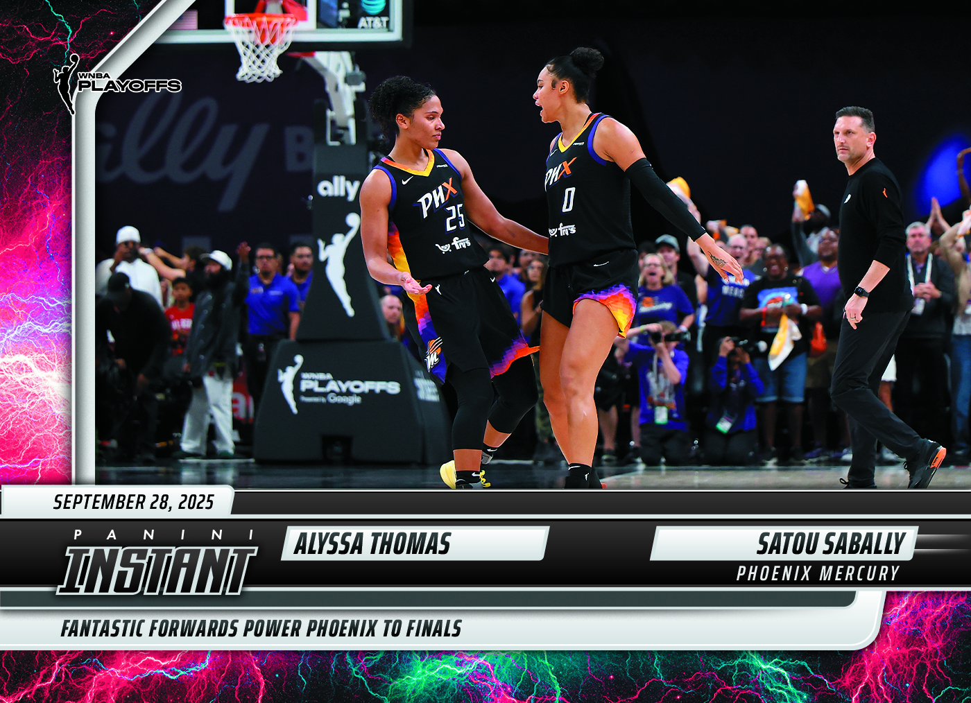 Alyssa Thomas/Satou Sabally - 2025 Panini Instant WNBA #307 - Lightning /5