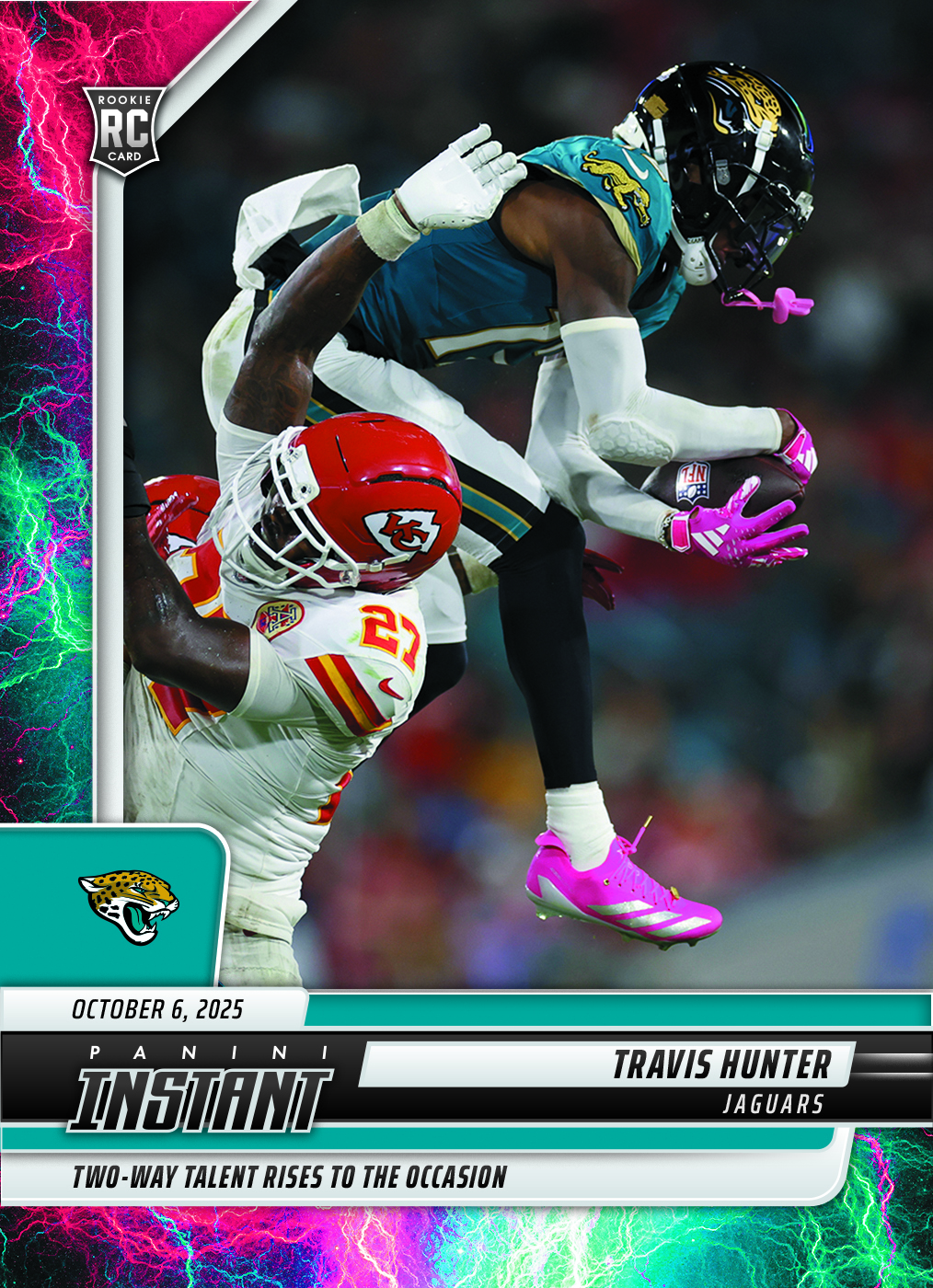 Travis Hunter - 2025 Panini Instant NFL #136 - Lightning /5