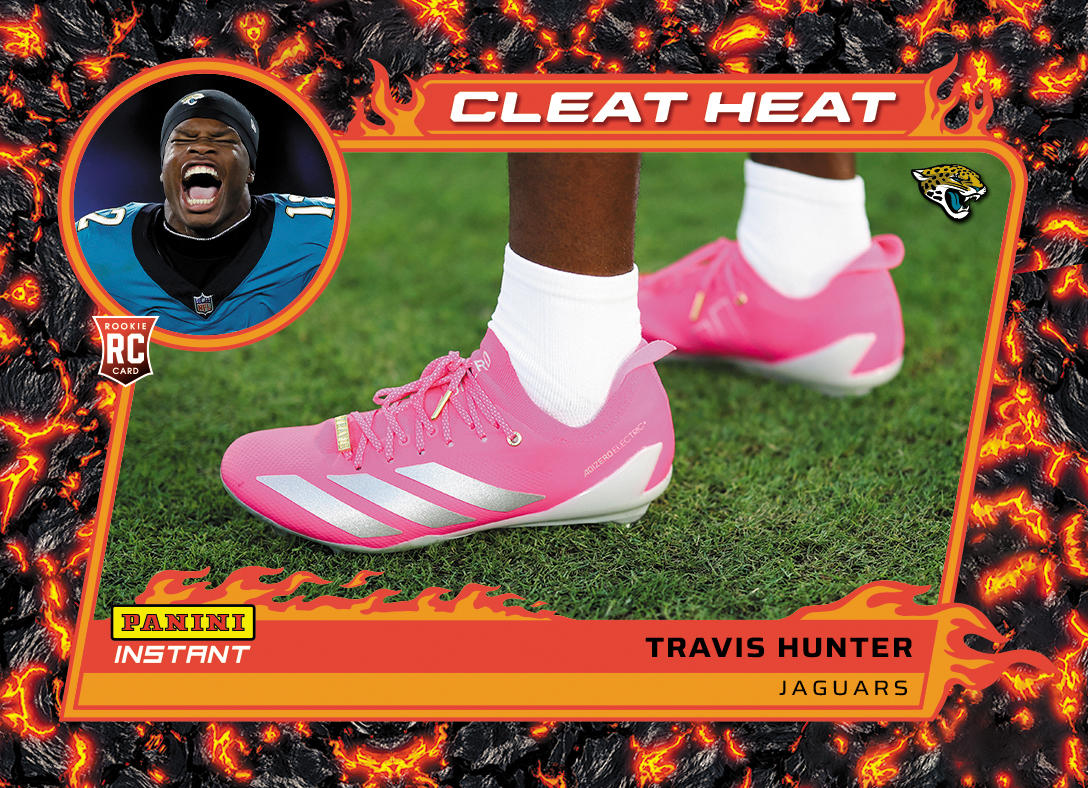 Travis Hunter - 2025 Panini Instant NFL Cleat Heat #4 - Magma 1/1