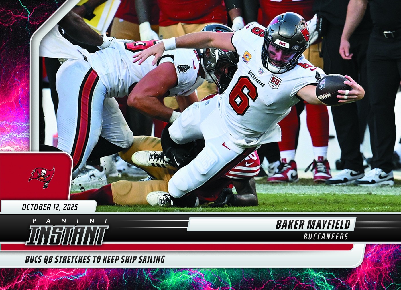 Baker Mayfield - 2025 Panini Instant NFL #145 - Lightning /5