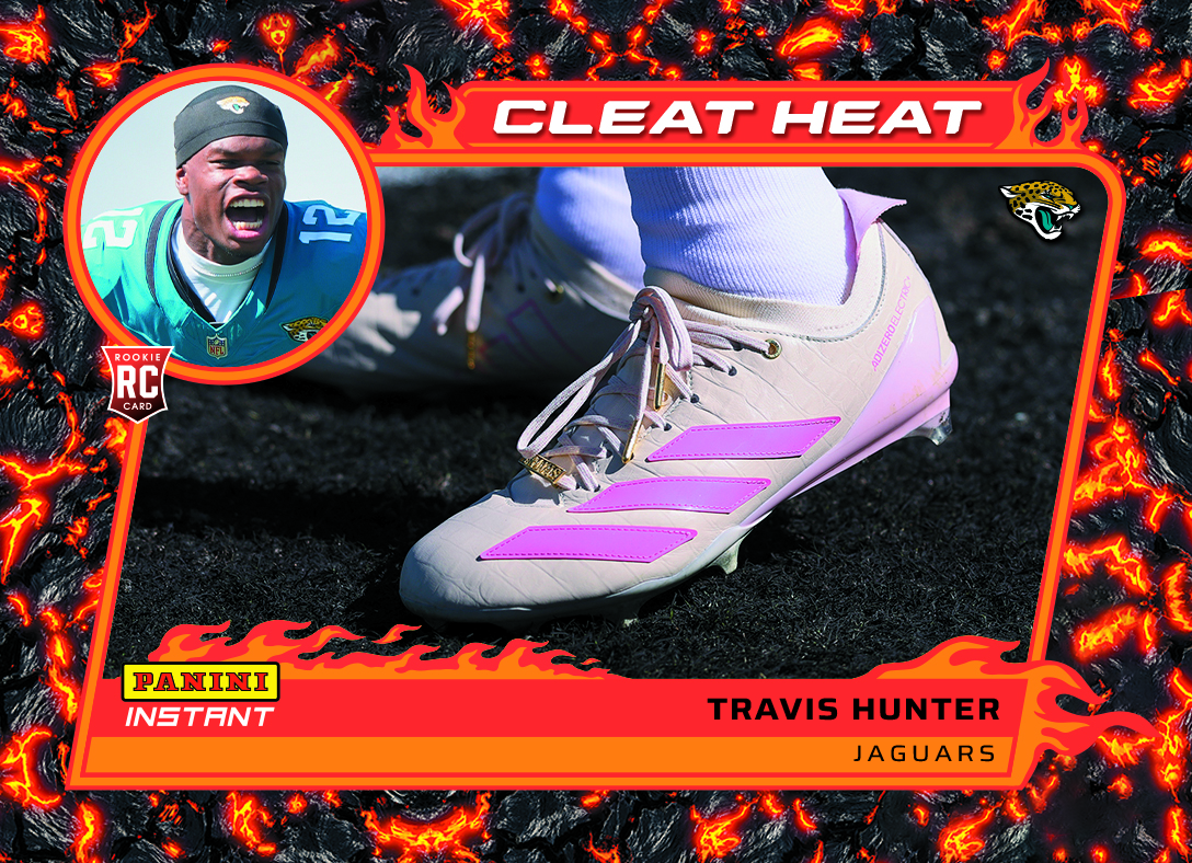 Travis Hunter - 2025 Panini Instant NFL Cleat Heat #5 - Magma 1/1