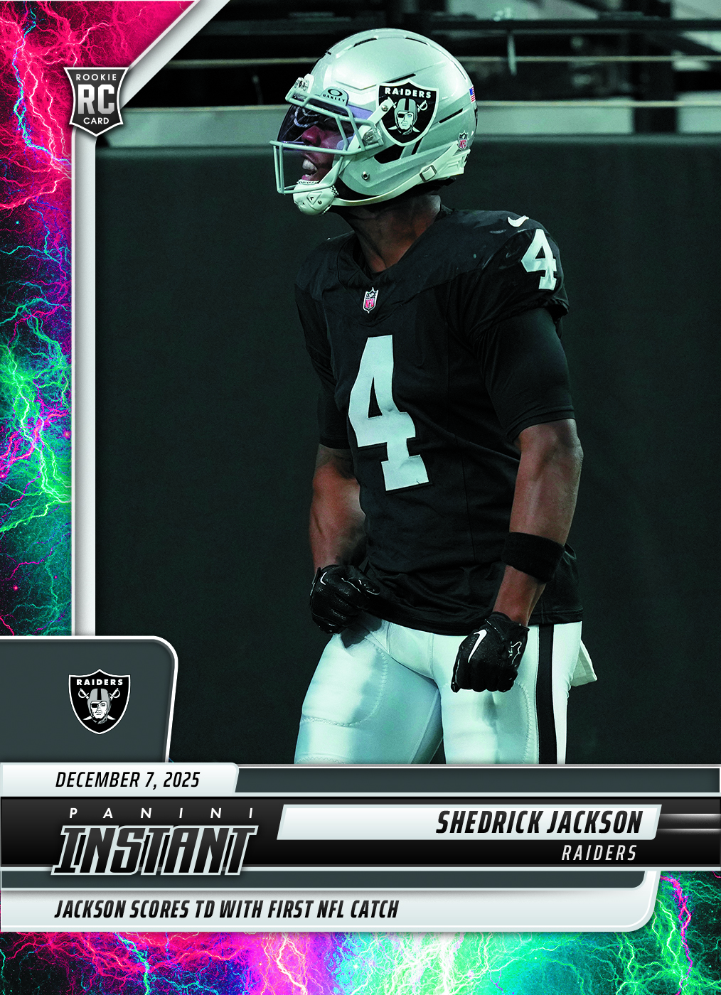 Shedrick Jackson - 2025 Panini Instant NFL #309 - Lightning /5