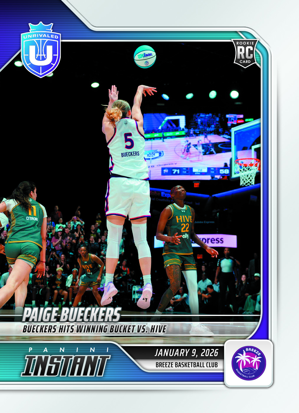 Paige Bueckers - 2026 Panini Instant Unrivaled #7 - Base Card 5-pack