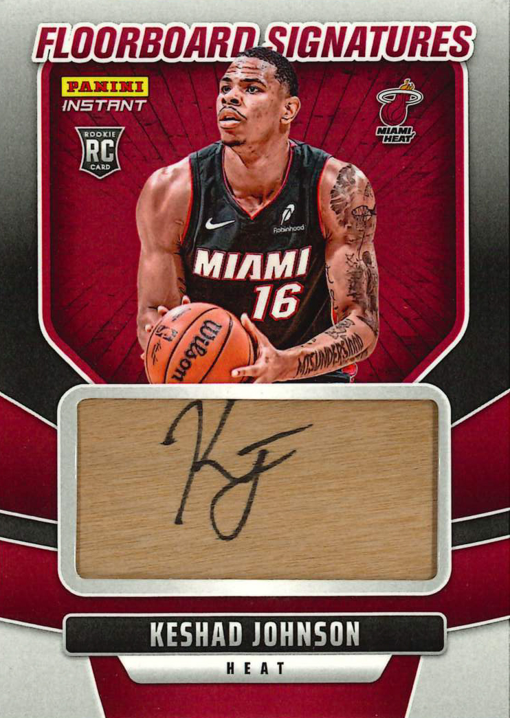 Keshad Johnson - Panini Instant 2024-25 NBA Floorboard Signatures ...