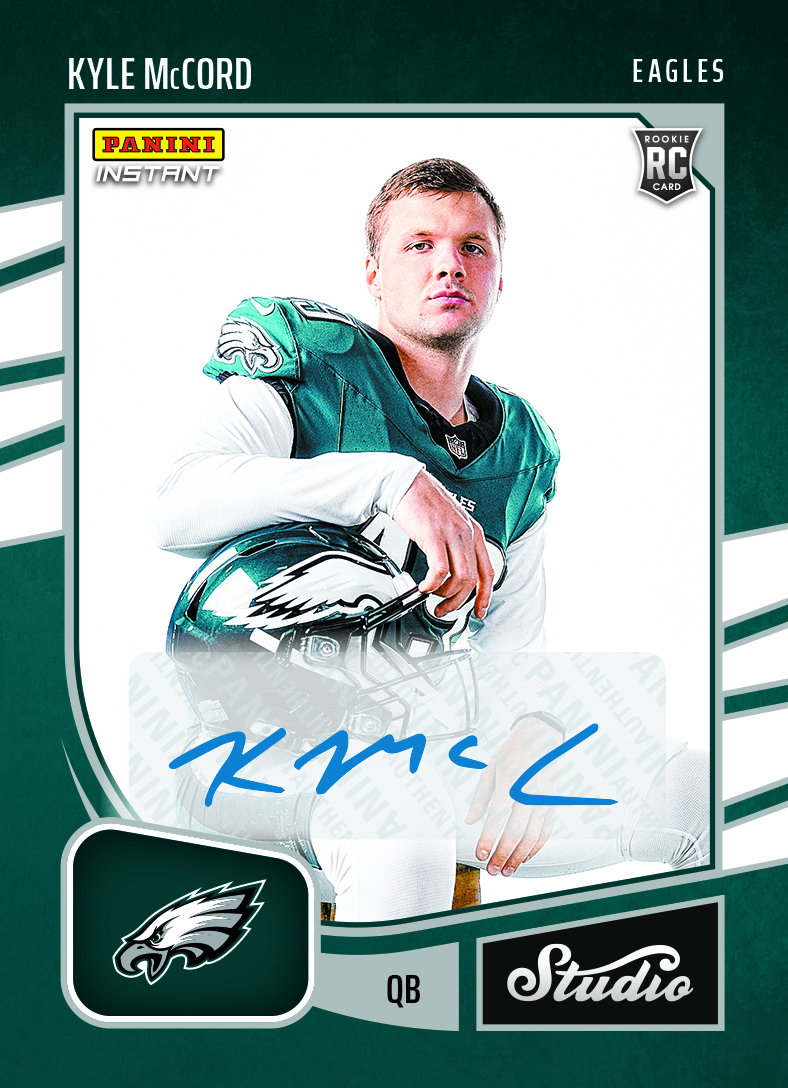 Kyle McCord - 2025 Panini Instant NFL Studio Rookies #18 - Base /99 Auto