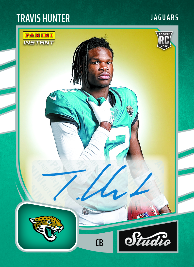 Travis Hunter - 2025 Panini Instant NFL Studio Rookies #35 - Base /99 Auto