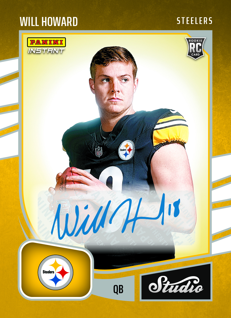 Will Howard - 2025 Panini Instant NFL Studio Rookies #41 - Base /99 Auto