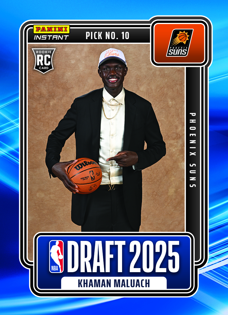 Khaman Maluach - 2025-26 Panini Instant NBA Draft Night #10 - Blue /25