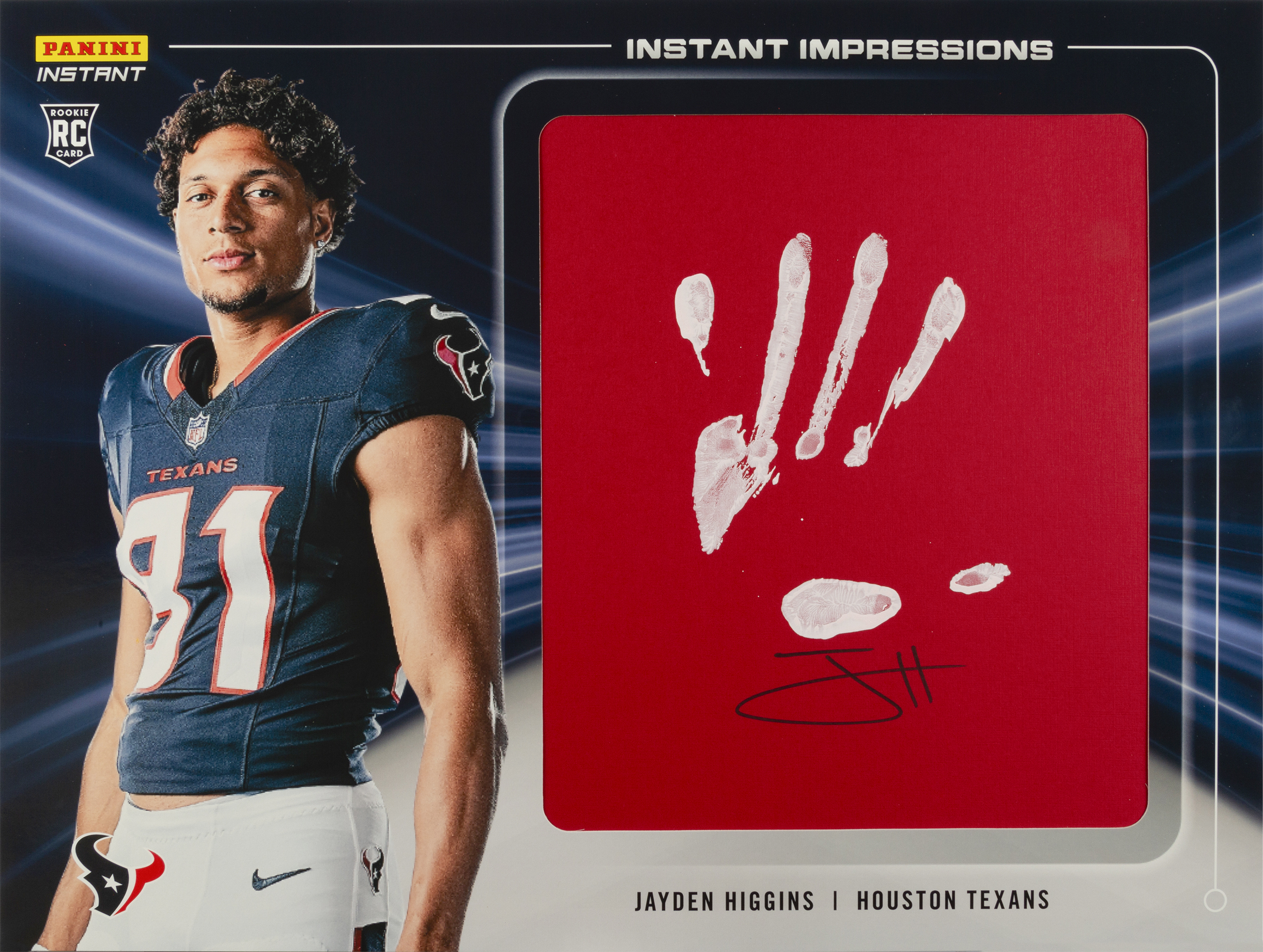 Jayden Higgins - 2025 NFL Instant Impressions - Base #'d/5
